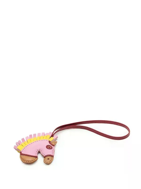 Hermès 2022 Milo Lambskin Geegee Camail Bag Charm Key Chain - Pink