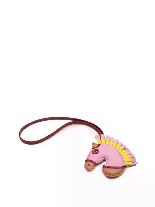 Hermès 2022 Milo Lambskin Geegee Camail Bag Charm Key Chain - Pink