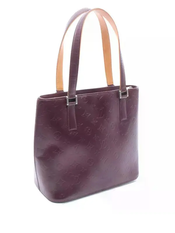 LOUIS VUITTON Monogram Mat Stockton Tote Bag - Red