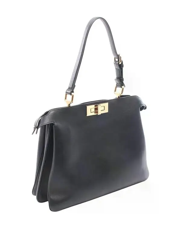 Fendi Iconic Peekaboo Satchel - Black