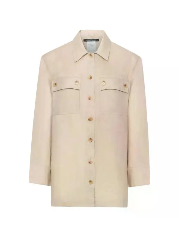 PENNYBLACK Classic Collar Button-down Shirt With Flap Pockets