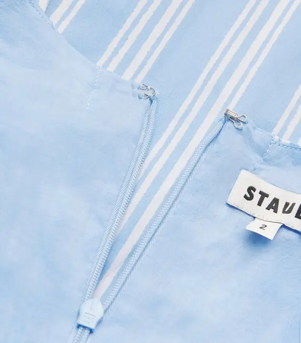 Staud Wells Midi Dress - Blue