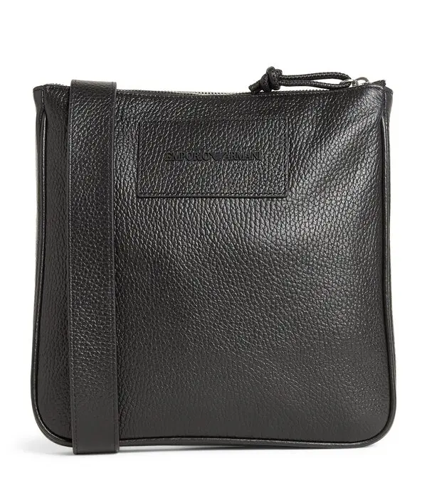 Emporio Armani Leather Cross-body Bag - Black