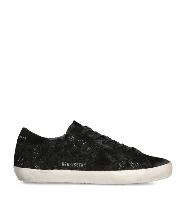 GOLDEN GOOSE Embellished Leather Super-star Low Top Sneakers