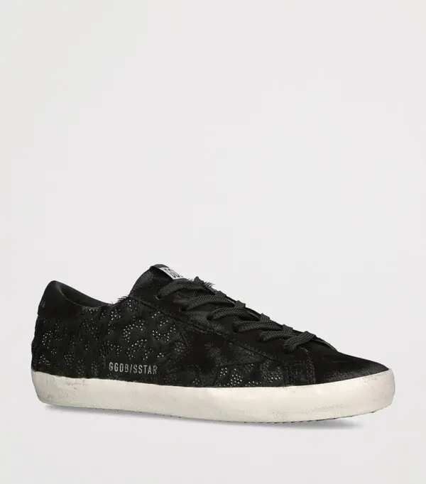 GOLDEN GOOSE Embellished Leather Super-star Low Top Sneakers