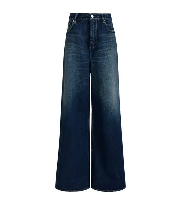 Alaïa Palazzo Wide-leg Jeans - Blue