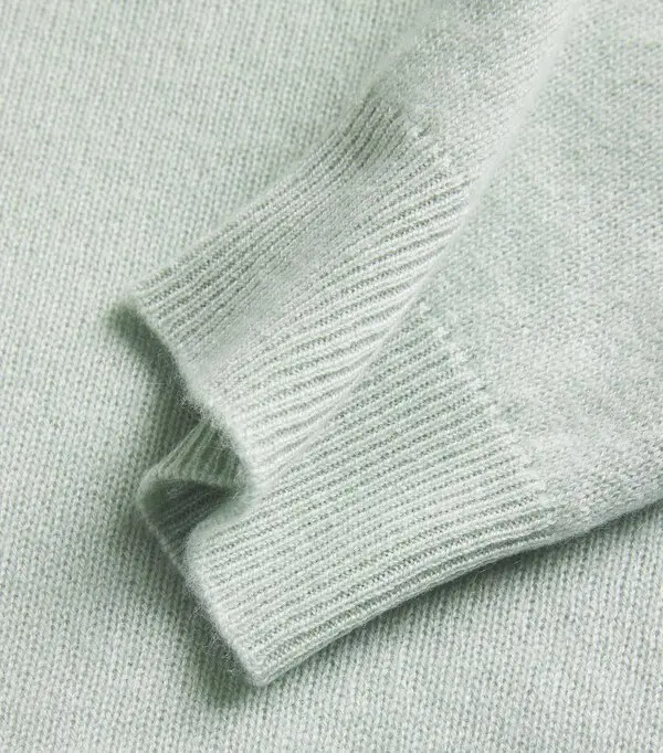Le Kasha Cashmere Short-sleeve Sweater - Blue