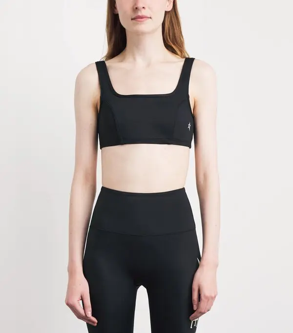 Perfect Moment Logo Sports Bra - Black