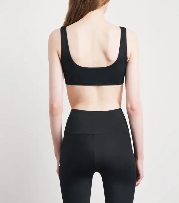 Perfect Moment Logo Sports Bra - Black