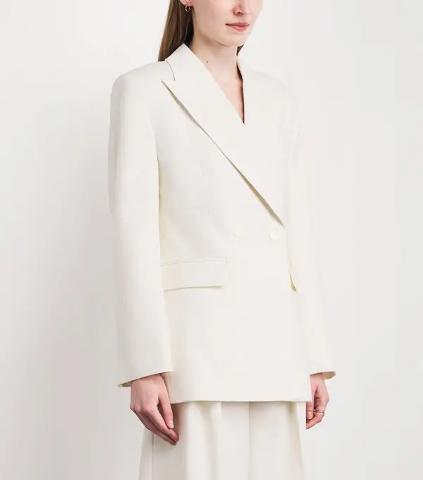 ANINE BING Tiphaine Double-breasted Blazer - Beige