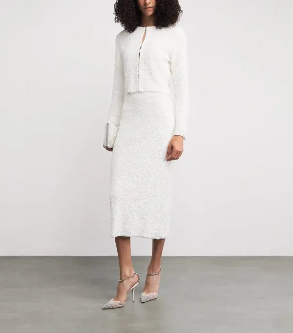 Adam Lippes Sequined Midi Skirt