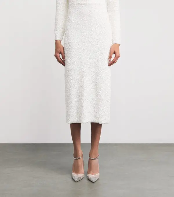 Adam Lippes Sequined Midi Skirt