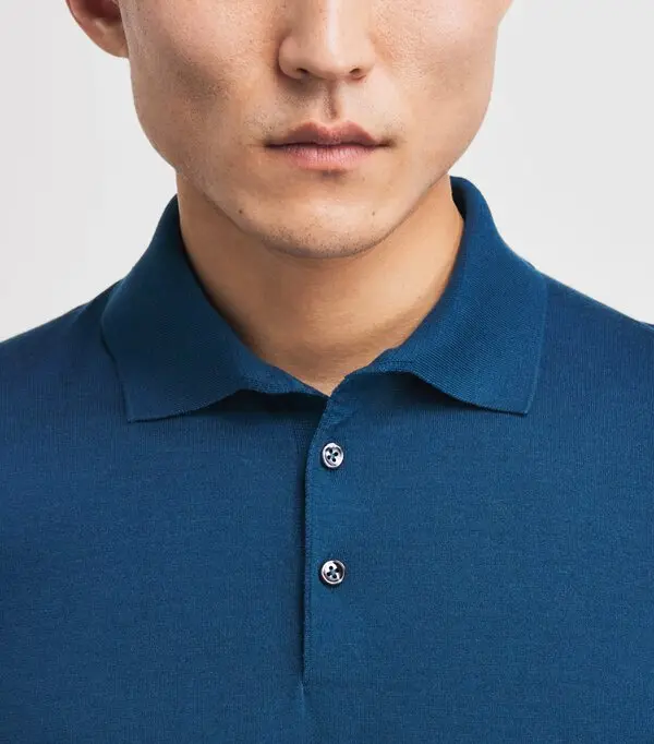 FIORONI CASHMERE Cotton-cashmere Polo Shirt