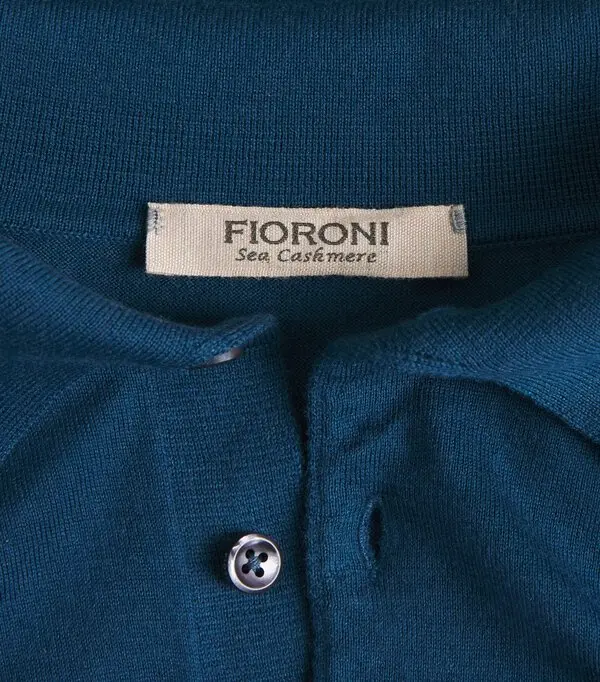FIORONI CASHMERE Cotton-cashmere Polo Shirt