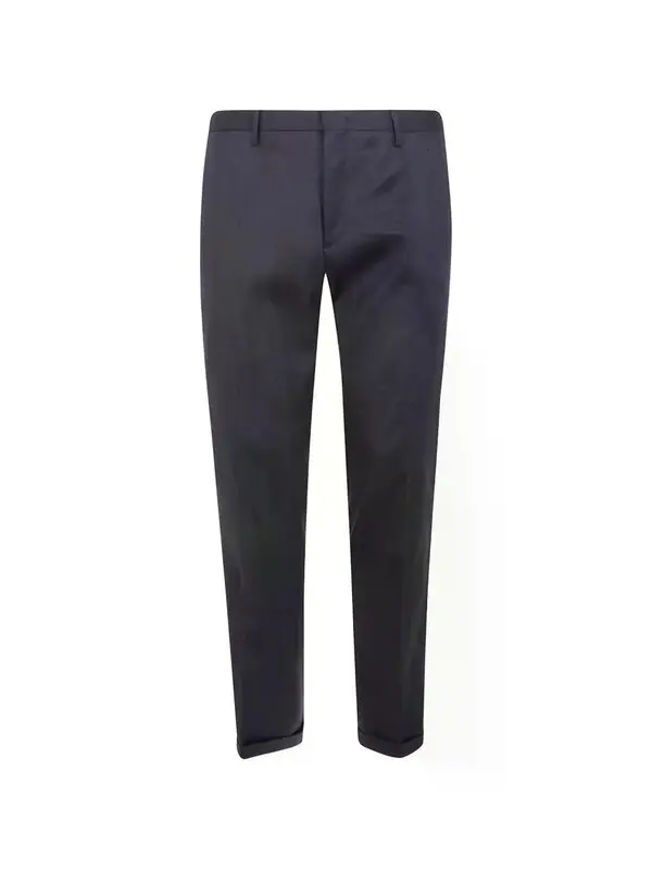 Paul Smith Pressed-crease Turn-up Trousers - Grey
