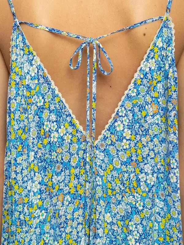 Zadig&Voltaire Ristym Floral Print Maxi Dress - Blue