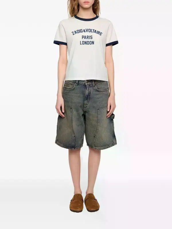 Zadig&Voltaire Logo Print T-shirt - Neutrals