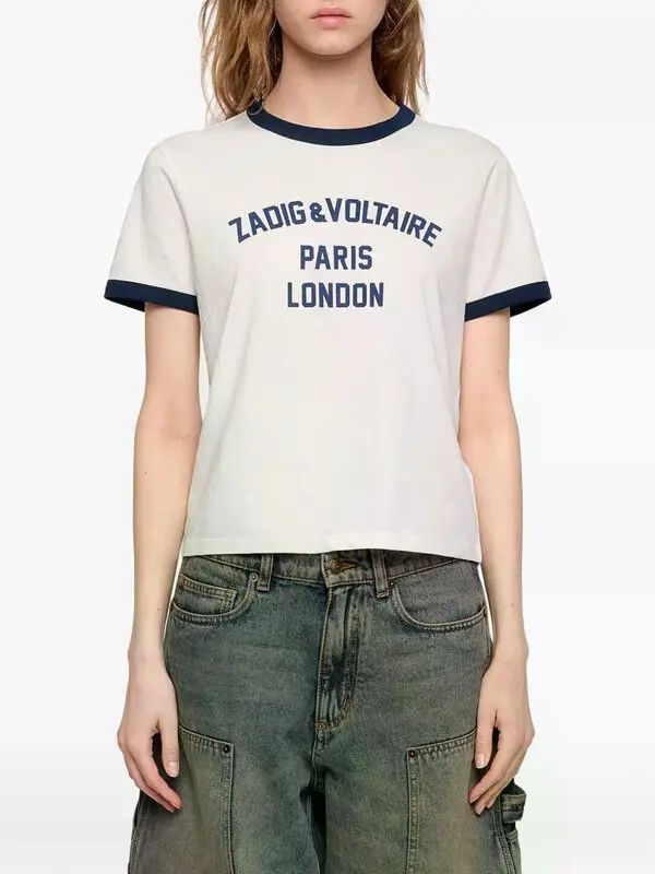 Zadig&Voltaire Logo Print T-shirt - Neutrals