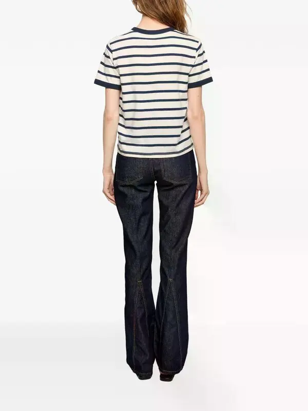 Zadig&Voltaire Striped Crewneck T-shirt - Neutrals