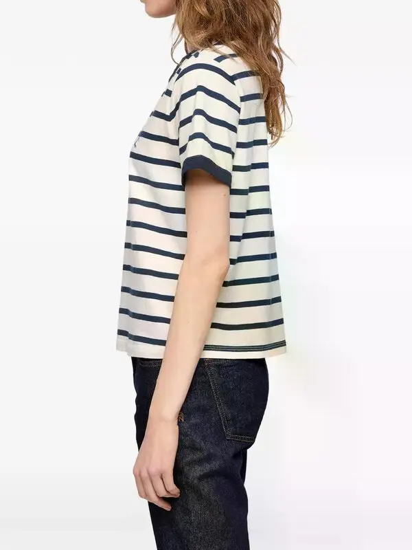 Zadig&Voltaire Striped Crewneck T-shirt - Neutrals
