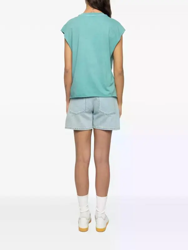 Zadig&Voltaire Cloe Cap-sleeve T-shirt - Green