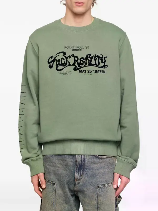Zadig&Voltaire Aime Crew Neck Long Sleeve Sweatshirt - Green