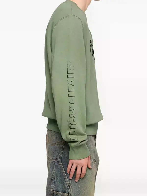 Zadig&Voltaire Aime Crew Neck Long Sleeve Sweatshirt - Green