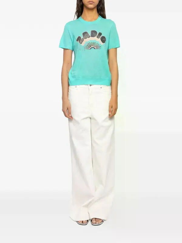 Zadig&Voltaire Short Sleeve Crewneck T-shirt - Blue