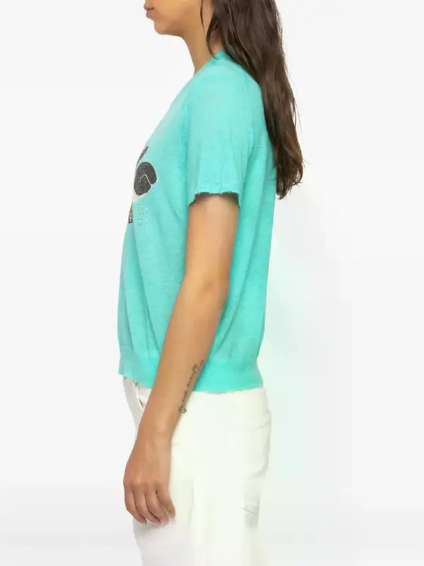 Zadig&Voltaire Short Sleeve Crewneck T-shirt - Blue