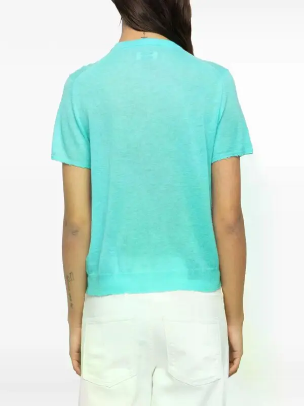 Zadig&Voltaire Short Sleeve Crewneck T-shirt - Blue