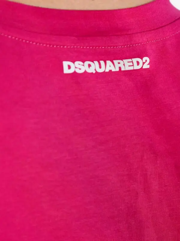 Dsquared2 Logo-print Crew-neck T-shirt - Pink