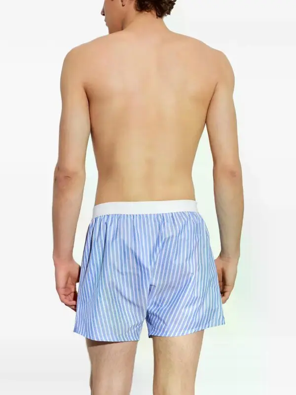 TOM FORD Vertical-stripe Boxer Shorts - Blue