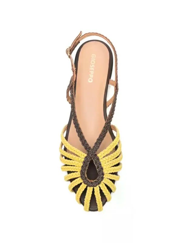 GIOSEPPO Masalani Braided Leather Sandals