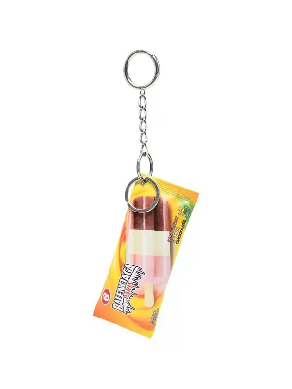 Balenciaga Ice Cream Bag Keyring - Yellow