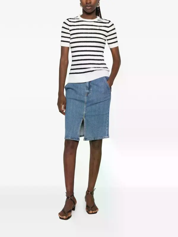 Gant Midi Skirt With Front Slit