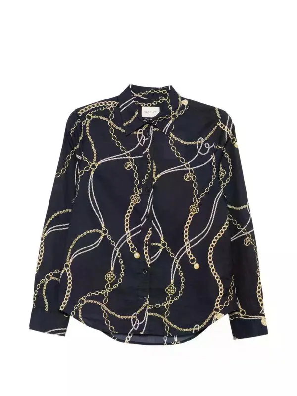 Gant Chain Print Long Sleeved Shirt