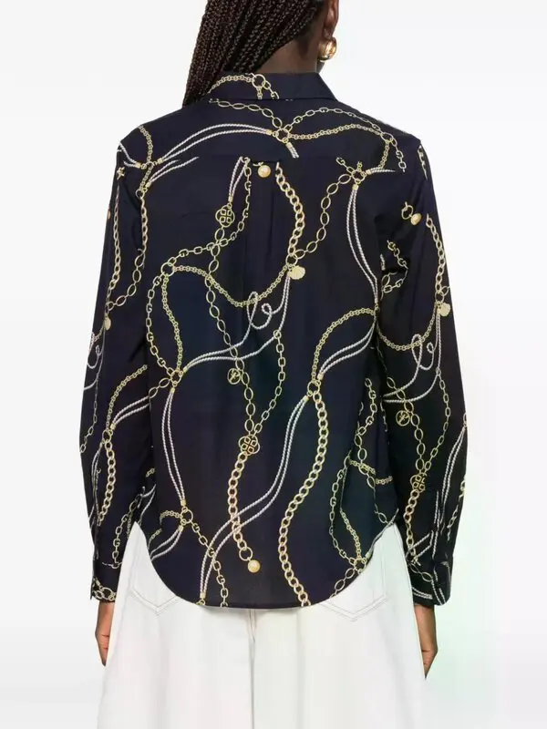 Gant Chain Print Long Sleeved Shirt
