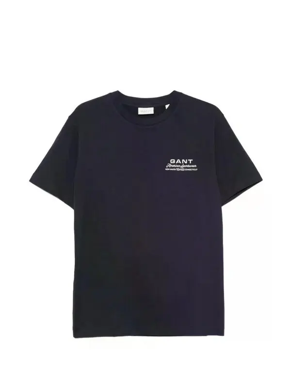 Gant Logo-embroidered T-shirt