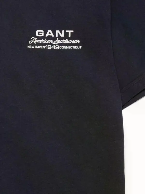 Gant Logo-embroidered T-shirt
