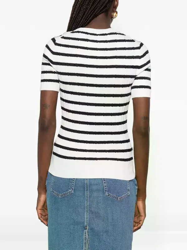 Gant Striped Cable Knit T-shirt