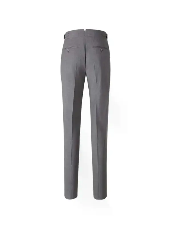 Scabal Pleated Side-adjuster Trousers - Grey