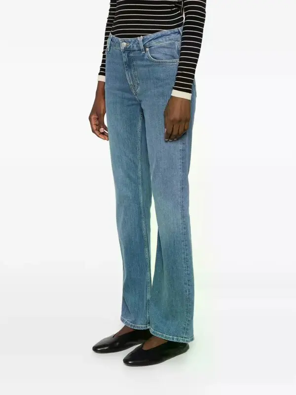 Gant Flared-leg Jeans With Whiskering Effect
