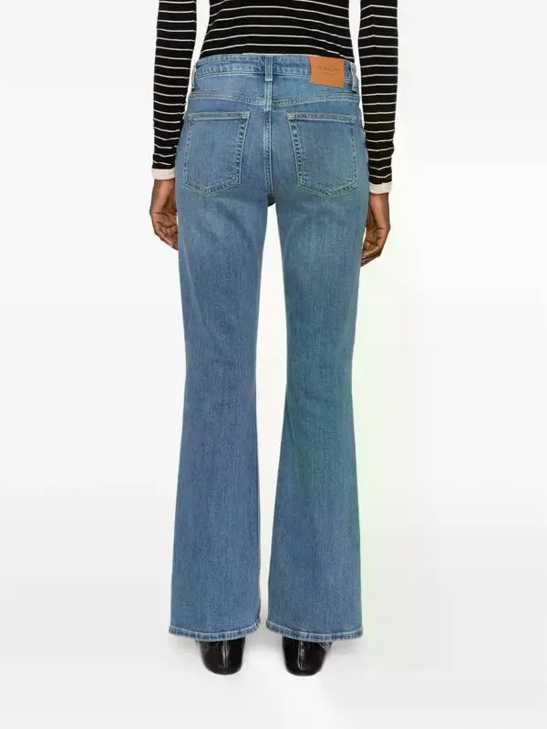 Gant Flared-leg Jeans With Whiskering Effect