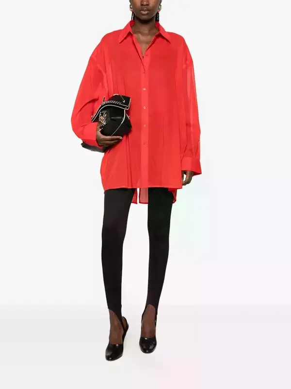 THE FRANKIE SHOP Melia Open-back Shirt