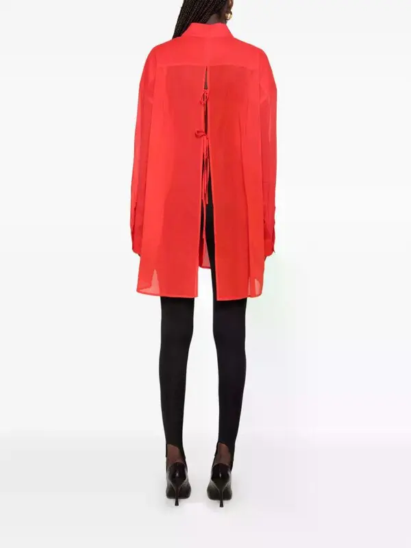 THE FRANKIE SHOP Melia Open-back Shirt