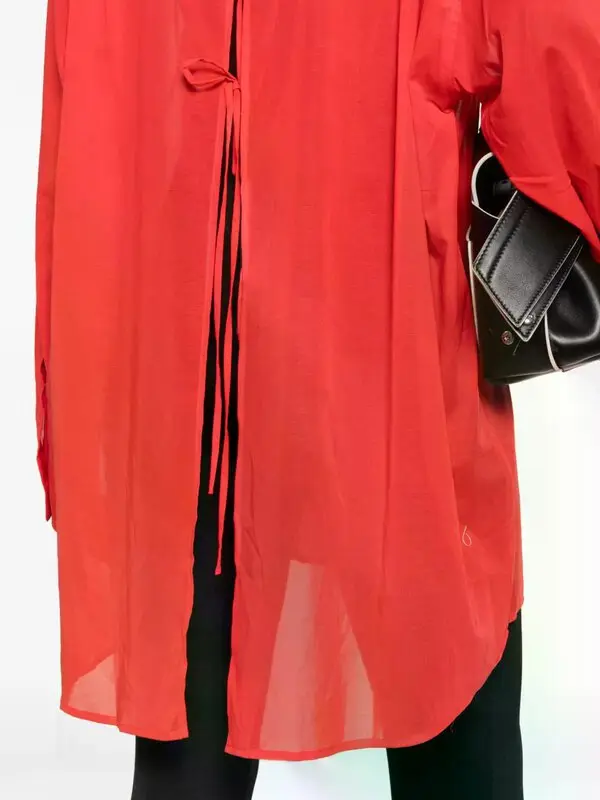 THE FRANKIE SHOP Melia Open-back Shirt