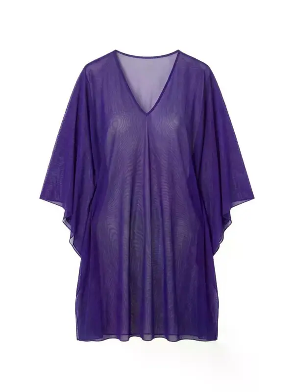 FISICO Sheer V-neck Beach Dress