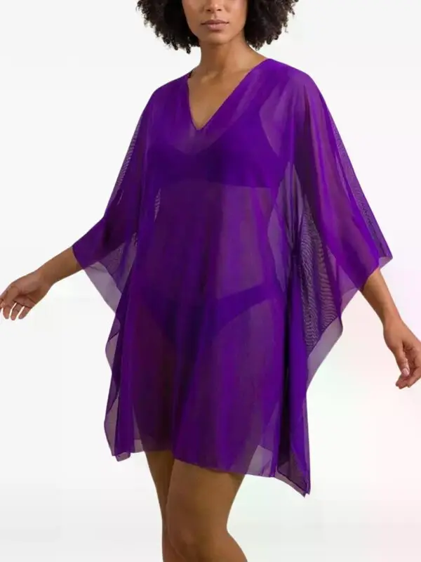 FISICO Sheer V-neck Beach Dress