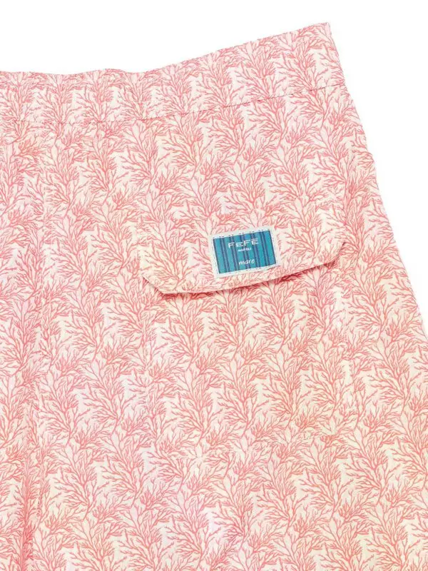FEFÈ Coral Print Swim Shorts