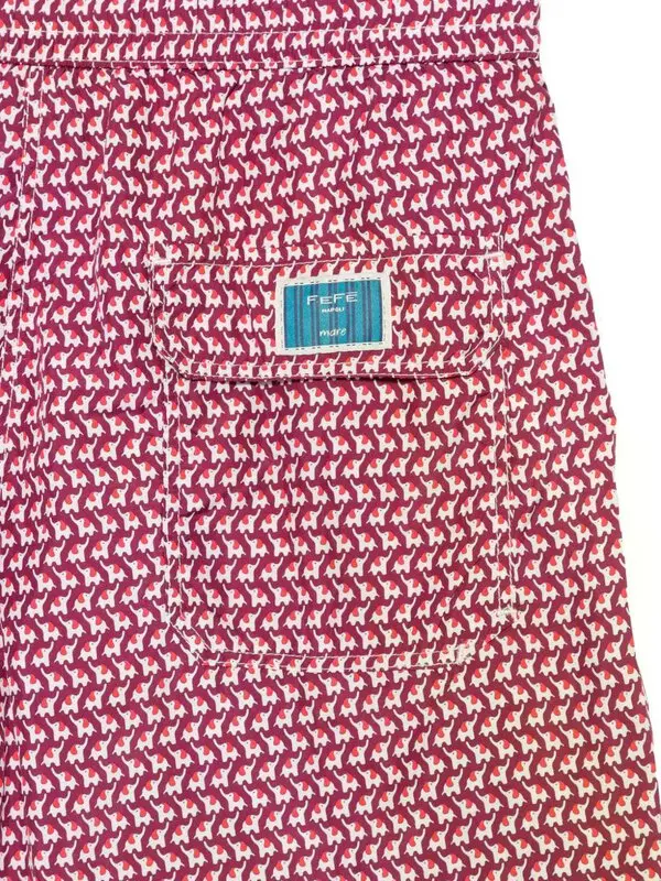 FEFÈ Swim Shorts With Elephant Print